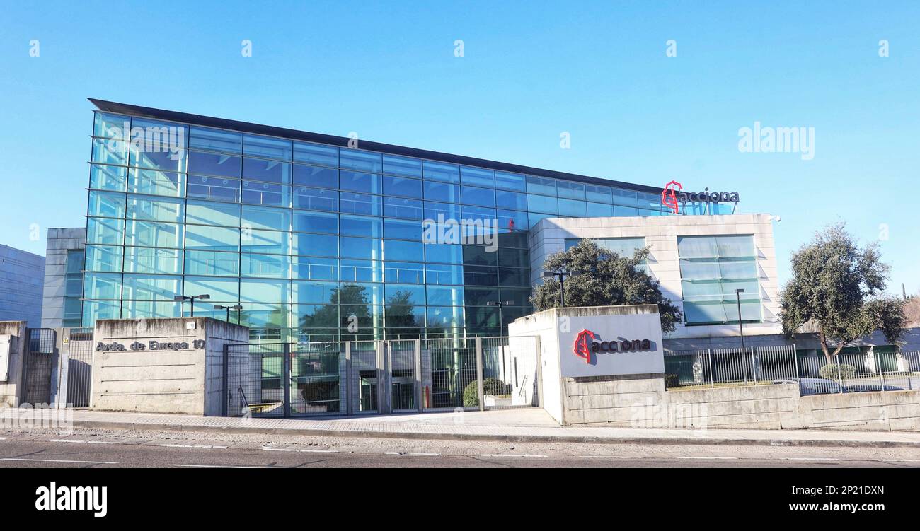Acciona's headquarters, as of March 4, 2023, in Alcobendas, Madrid ...