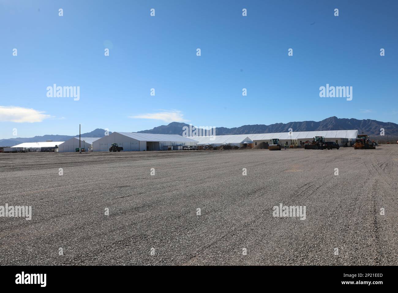 New soft-sided facility being built to help U.S. Customs and Border ...