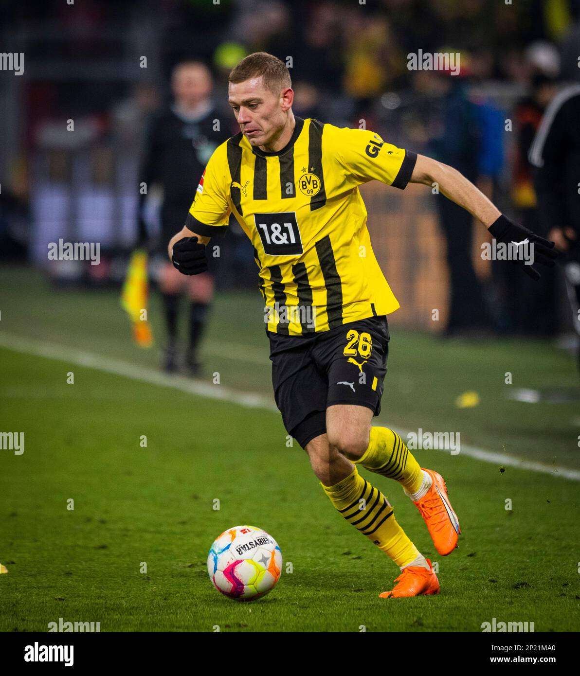 Dortmund, Germany. 3rd Mar, 2023. Julian Ryerson (BVB) Borussia ...