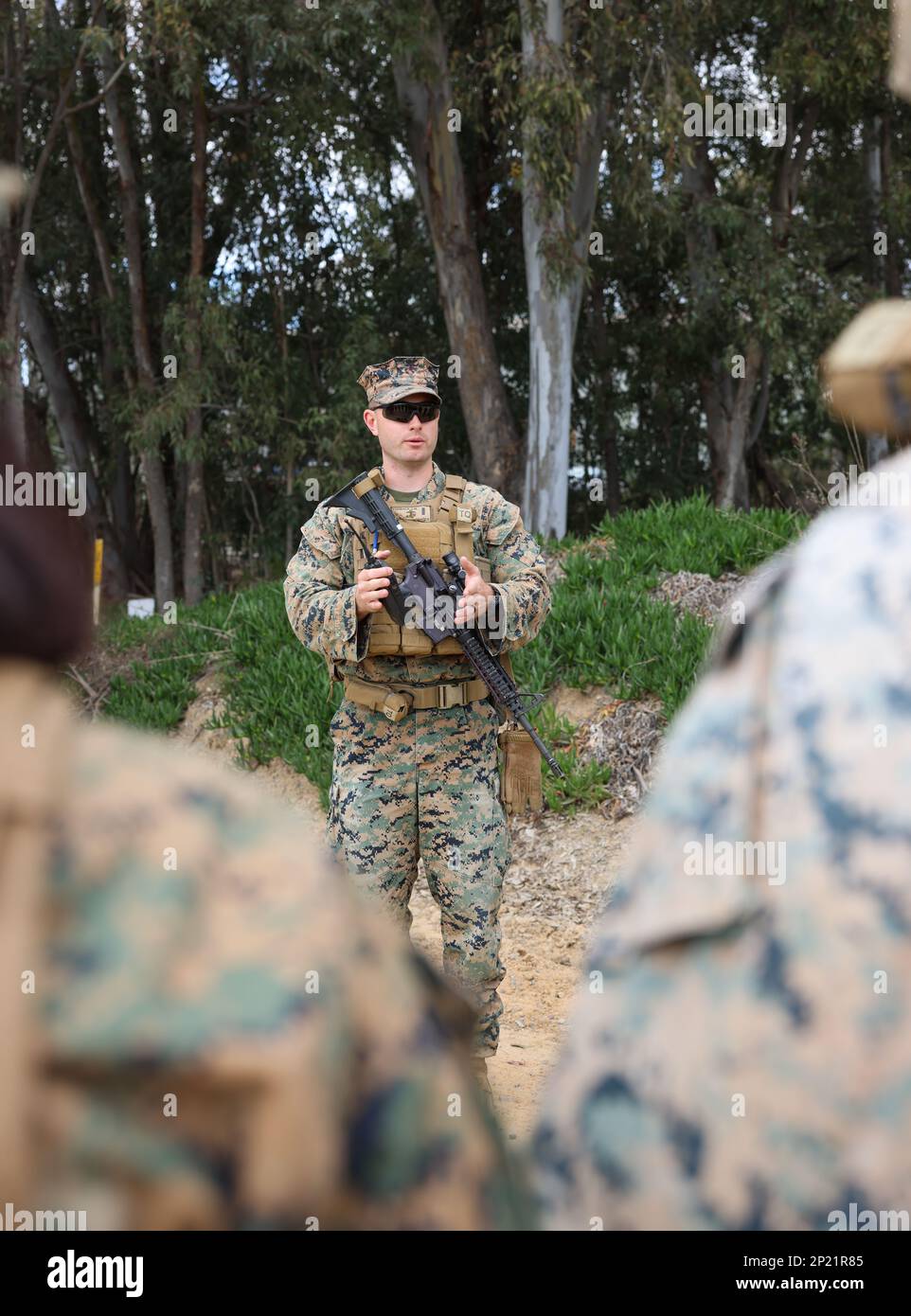 U.S. Marine Corps 1st Lt. Carter Fishback, a logistics officer with I ...