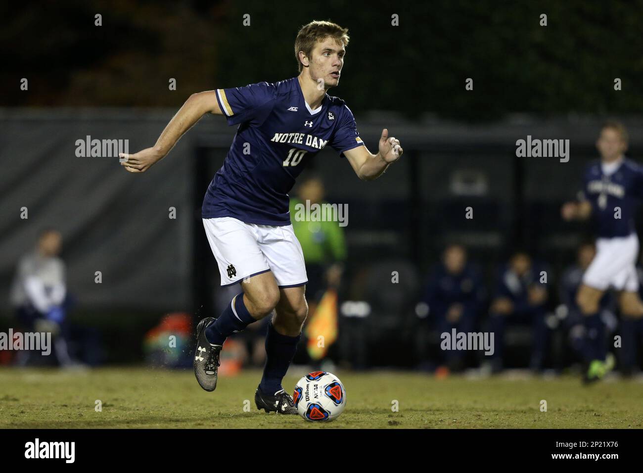 11 November 2015: Notre Dame's Brandon Aubrey. The Wake Forest ...