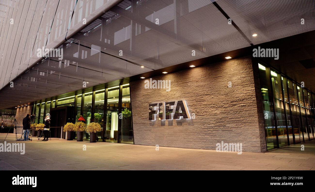 The FIFA Headquarter "Home of FIFA" photographed in Zurich, Switzerland ...