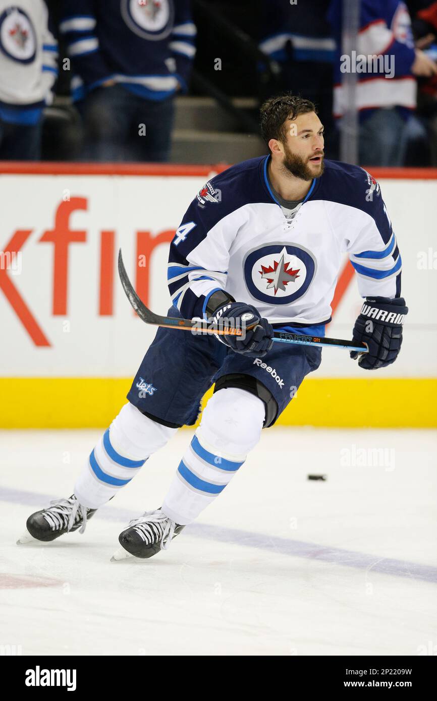 Winnipeg Jets right wing Anthony Peluso (14) during the NHL regular ...