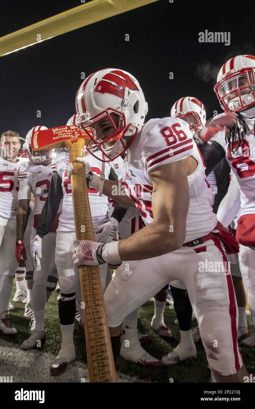28 November 2015: Wisconsin Badgers wide receiver Alex Erickson (86 ...