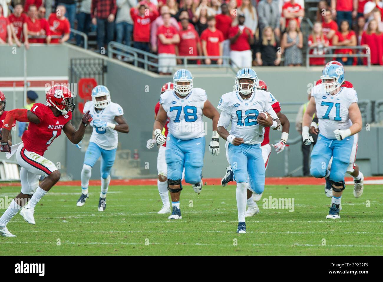 November 28 2015: North Carolina Tar Heels wide receiver Josh Cabrera ...