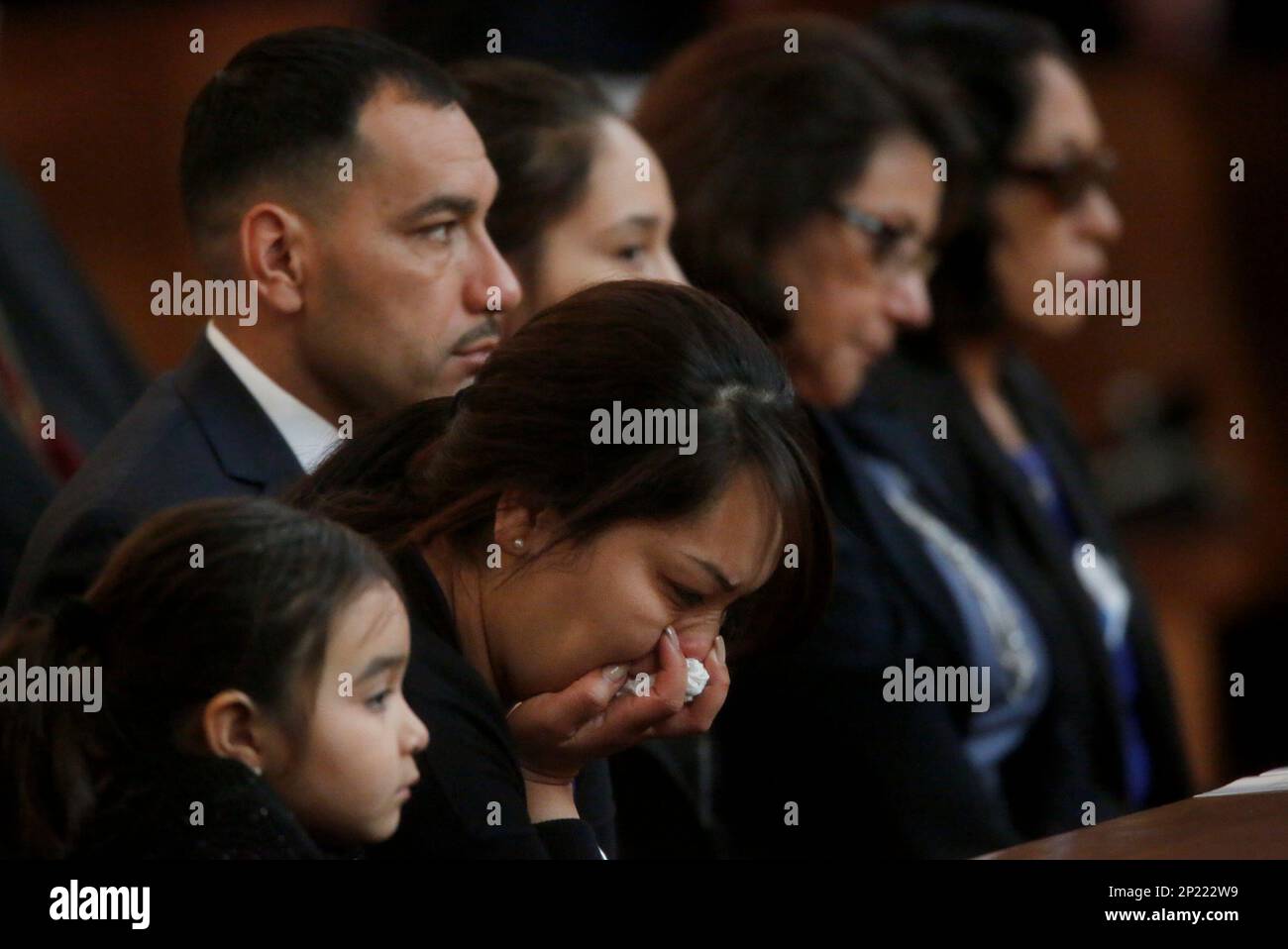 Family members of fallen Downey Police Officer Ricardo "Ricky" Galvez ...
