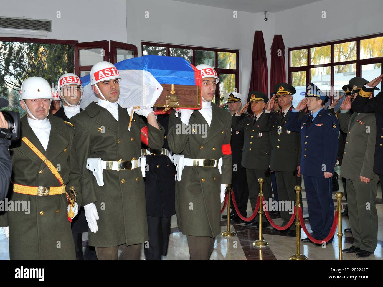 In this image provided by the Turkish Military, Turkish and Russian ...