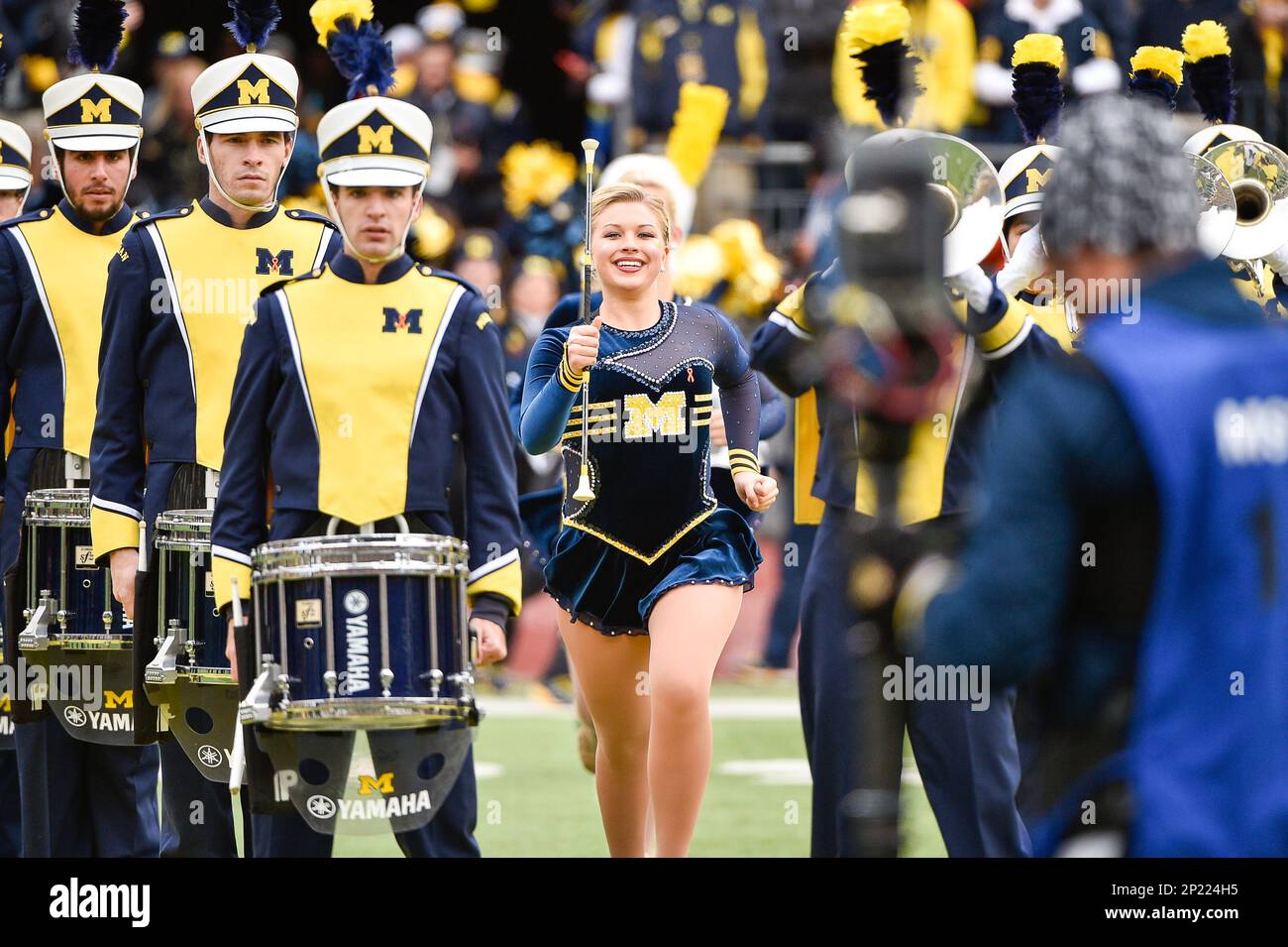 November 28, 2015: The University of Michigan Wolverines Marching Band ...