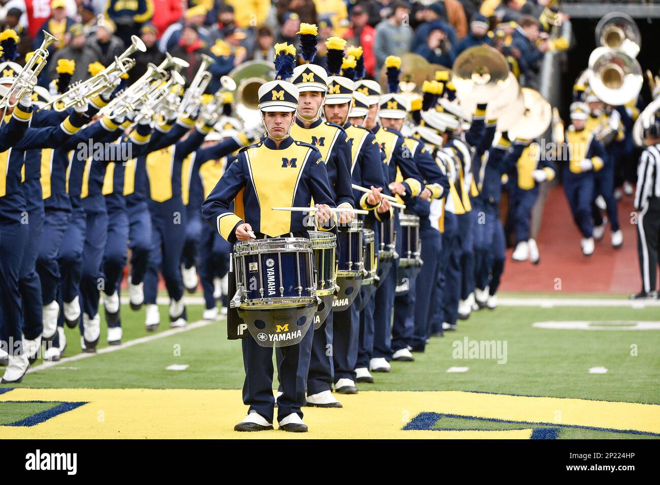 November 28, 2015: The University of Michigan Wolverines Marching Band ...