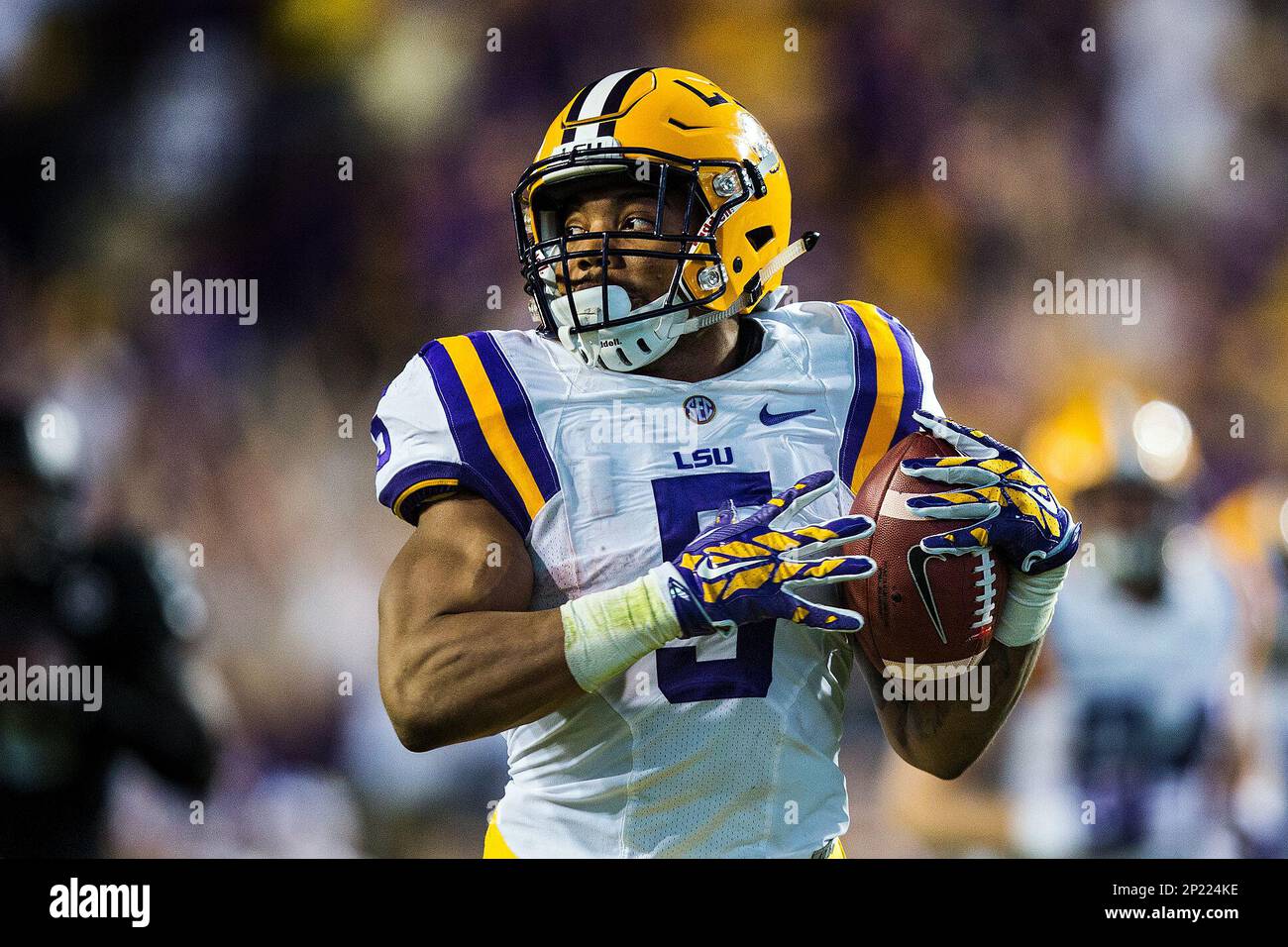 28 November 2015; Texas A&M Aggies at LSU Tigers; LSU Tigers running ...
