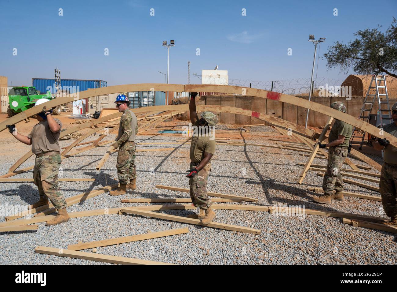 U.S. Airmen from the 768th Expeditionary Air Base Squadron, Civil ...