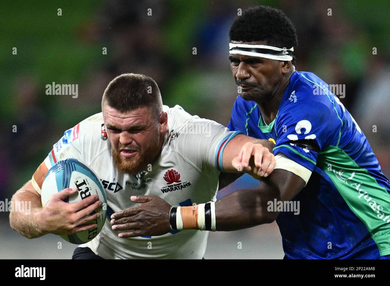 Lachlan Swinton of the Waratahs during the Super Rugby Pacific Round 2 ...