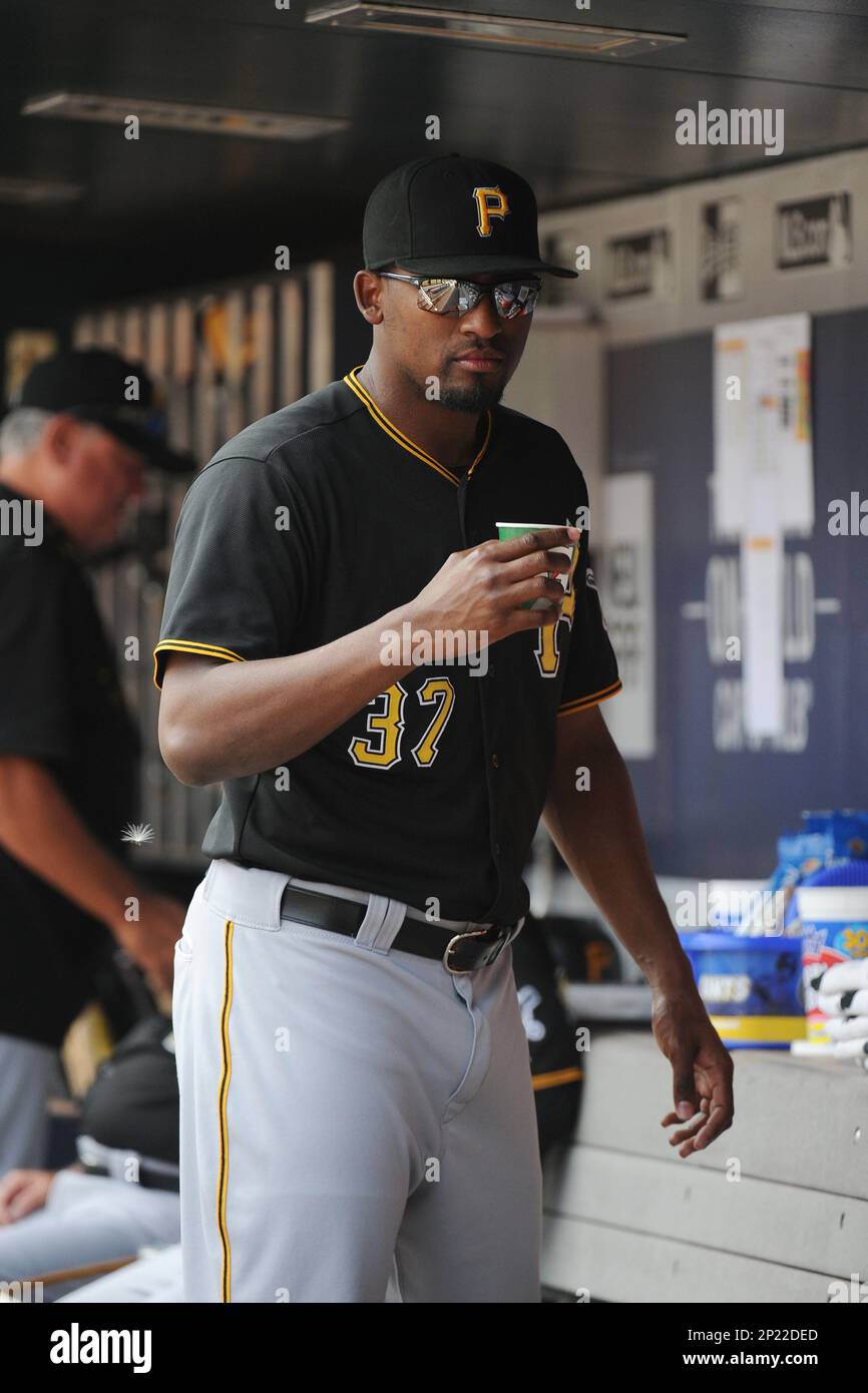 Pittsburgh Pirates pitcher Arquimedes Caminero (37) during game against ...