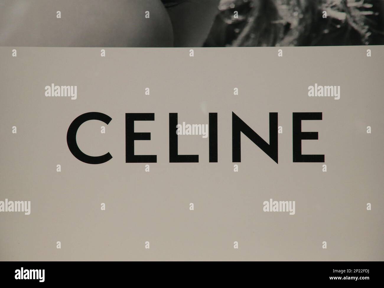 The logo of Celine (Céline) is seen at Omotesando in Minato Ward, Tokyo ...