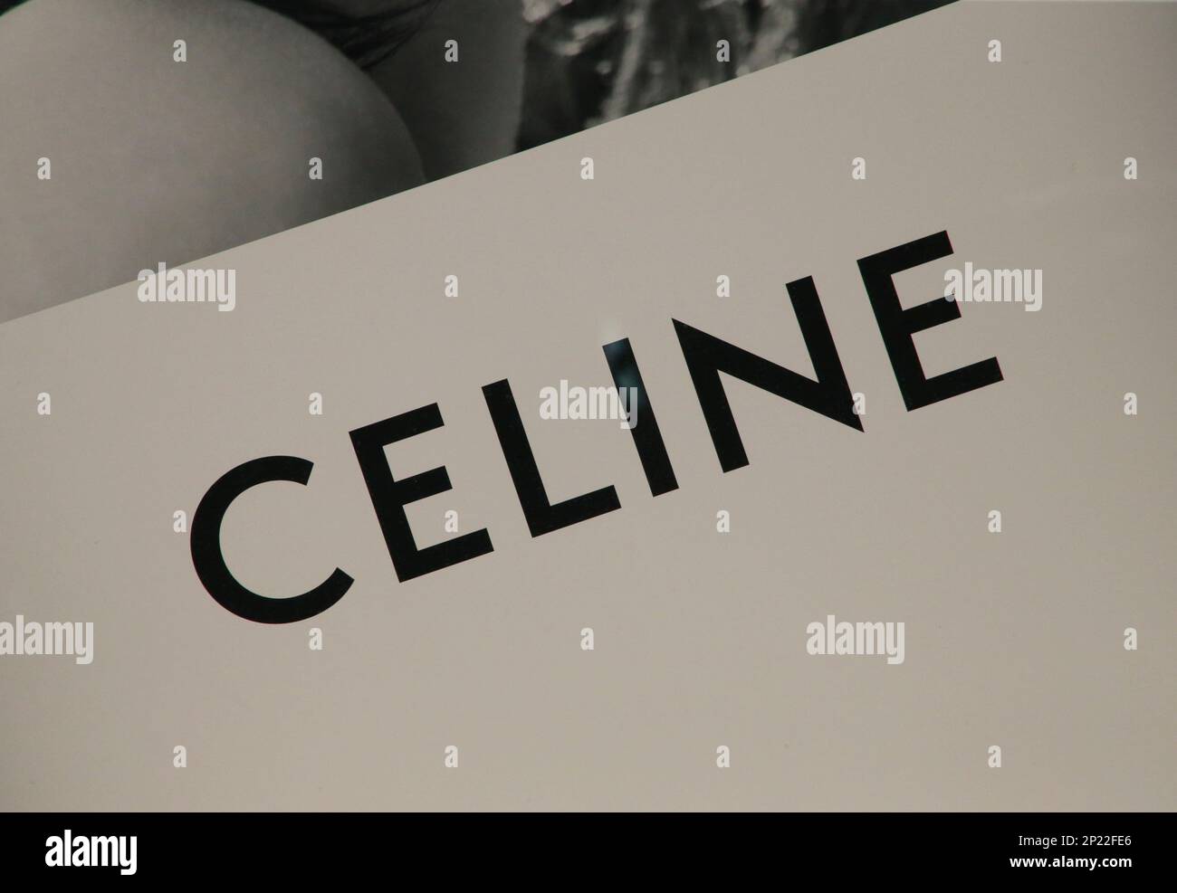 The logo of Celine (Céline) is seen at Omotesando in Minato Ward, Tokyo ...