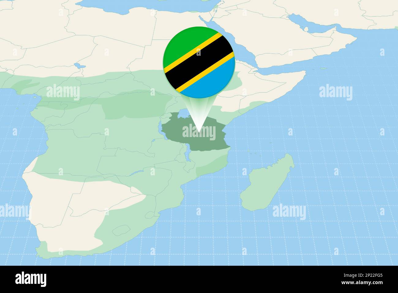 East africa map illustration tanzania Stock Vector Images - Alamy