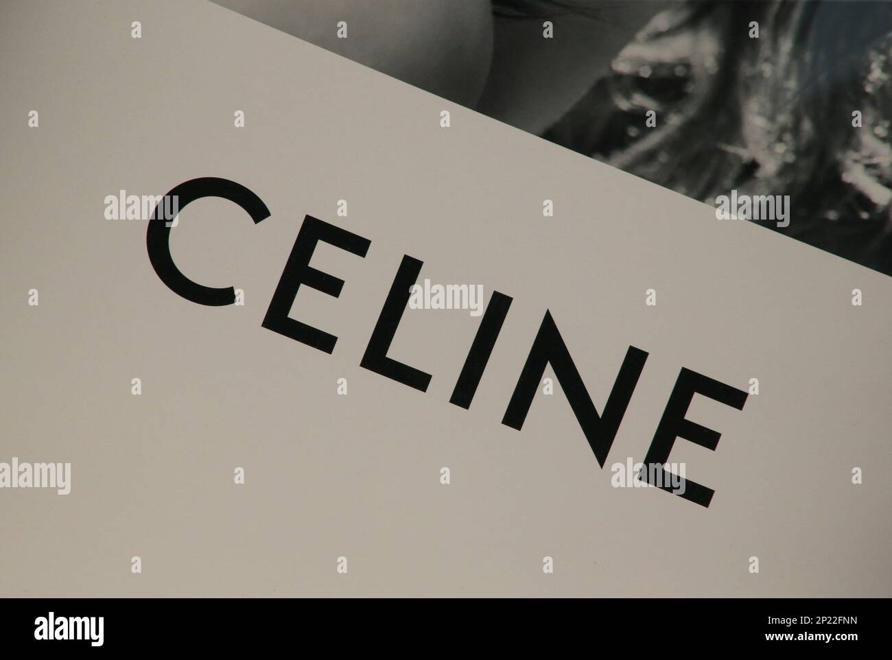 The logo of Celine (Céline) is seen at Omotesando in Minato Ward, Tokyo ...