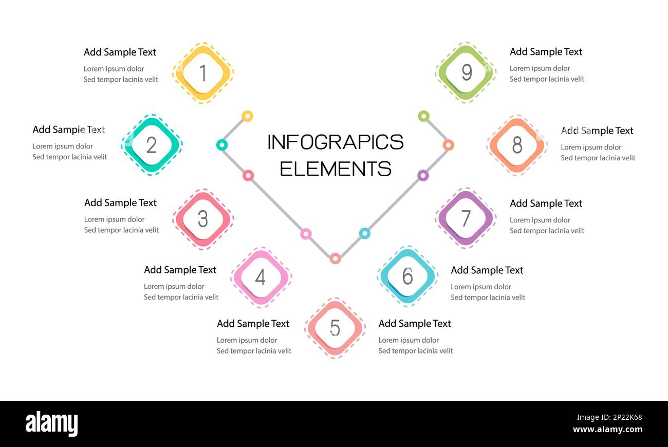 Infographic Template Showcases Abstract Chart Elements with Labels and ...