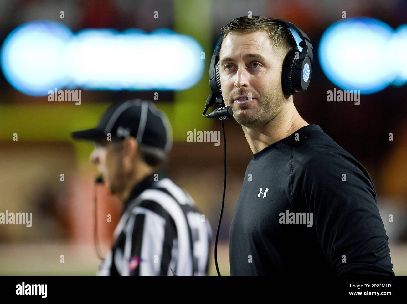 November 26, 2015: Texas Tech Head Coach Kliff Kingsbury in action ...