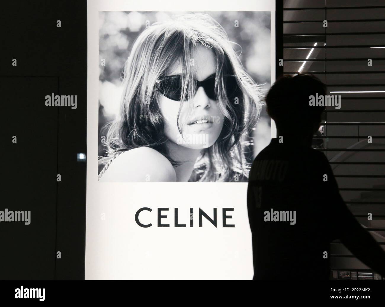 The logo of Celine (Céline) is seen at Omotesando in Minato Ward, Tokyo ...