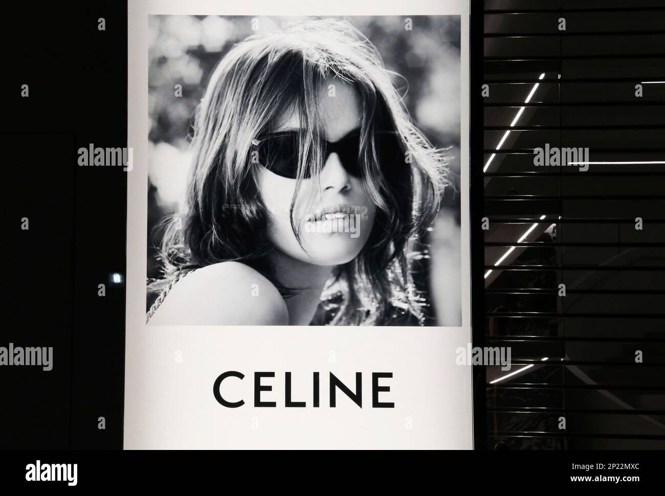 The logo of Celine (Céline) is seen at Omotesando in Minato Ward, Tokyo ...