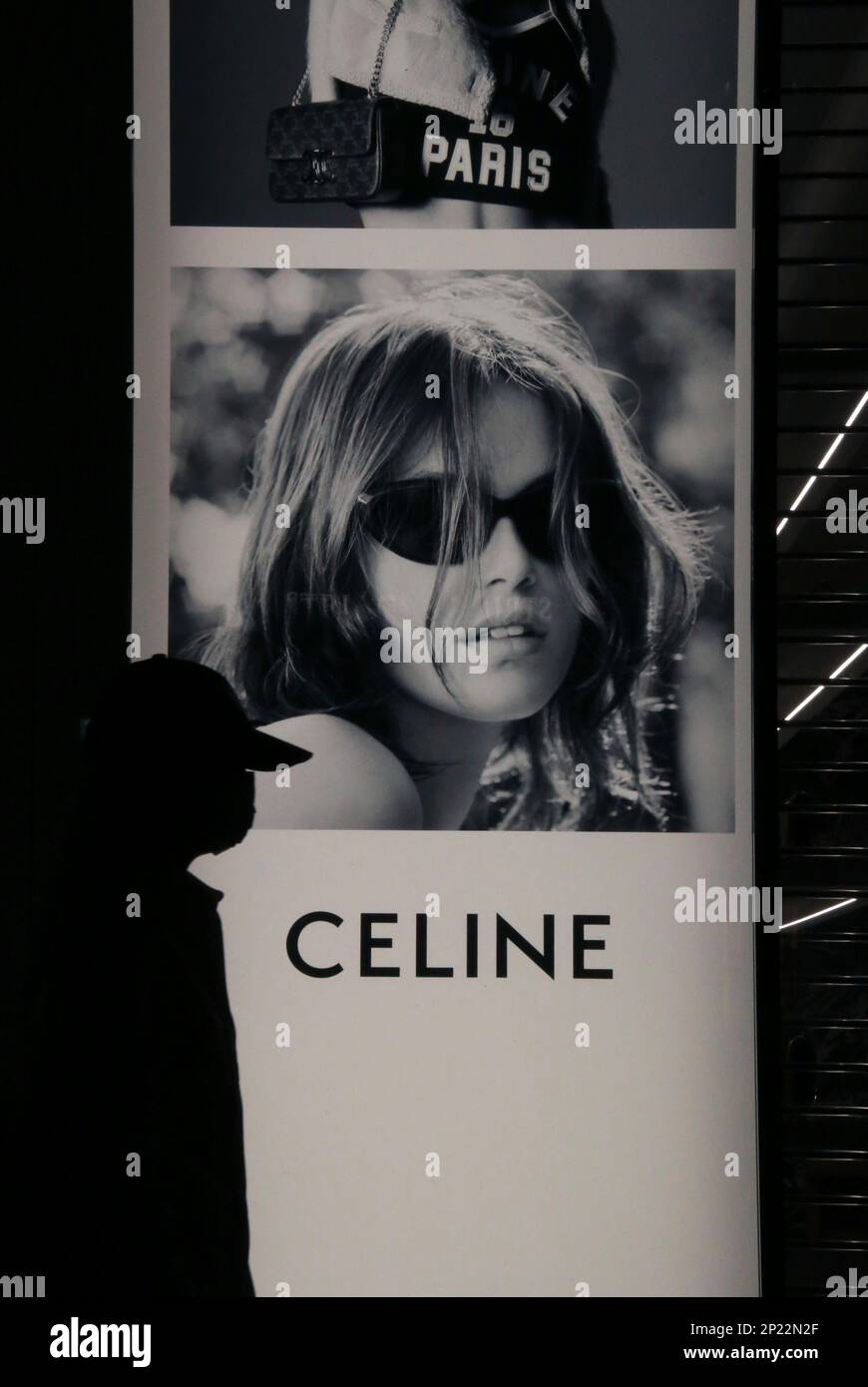 The logo of Celine (Céline) is seen at Omotesando in Minato Ward, Tokyo ...