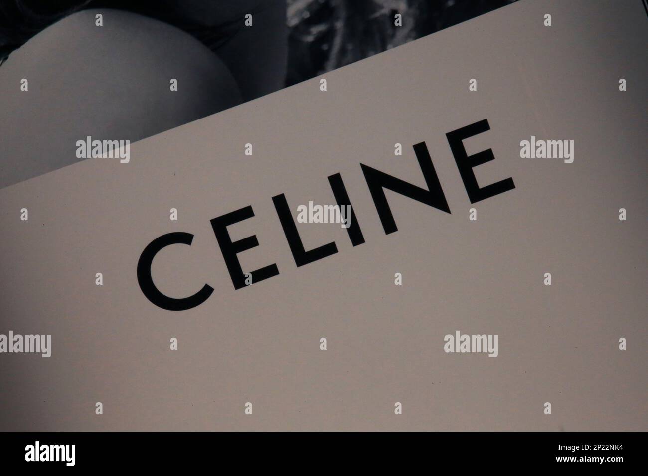 The logo of Celine (Céline) is seen at Omotesando in Minato Ward, Tokyo ...