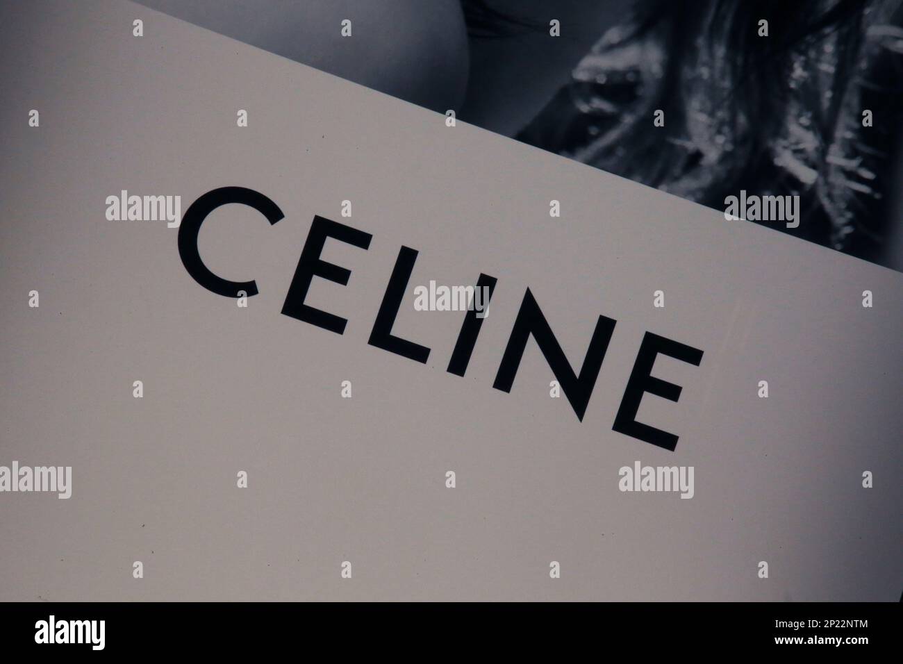The logo of Celine (Céline) is seen at Omotesando in Minato Ward, Tokyo ...