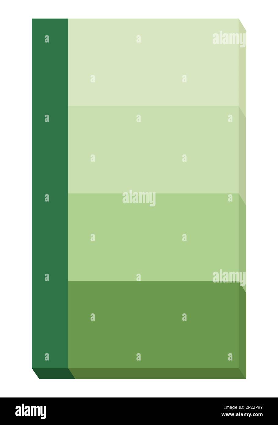 Business Concepts, Illustration of Empty Diagram in Green Color with ...