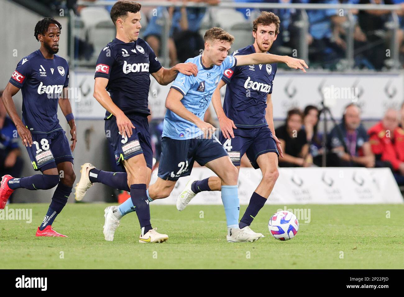Sydney, Australia. 04th Mar, 2023. Alex Parsons of Sydney FC dribbles ...
