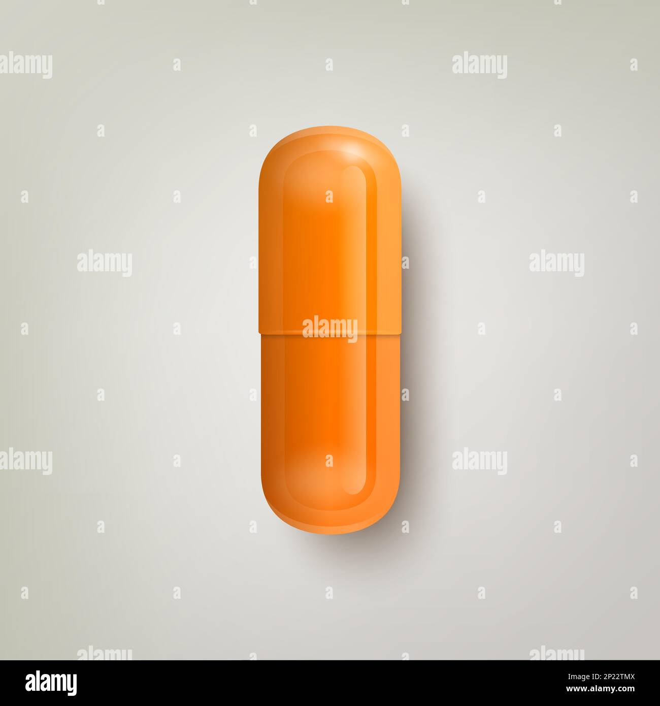 Vector 3d Realistic Orange Pharmaceutical Medical Pill, Capsule, Tablet ...