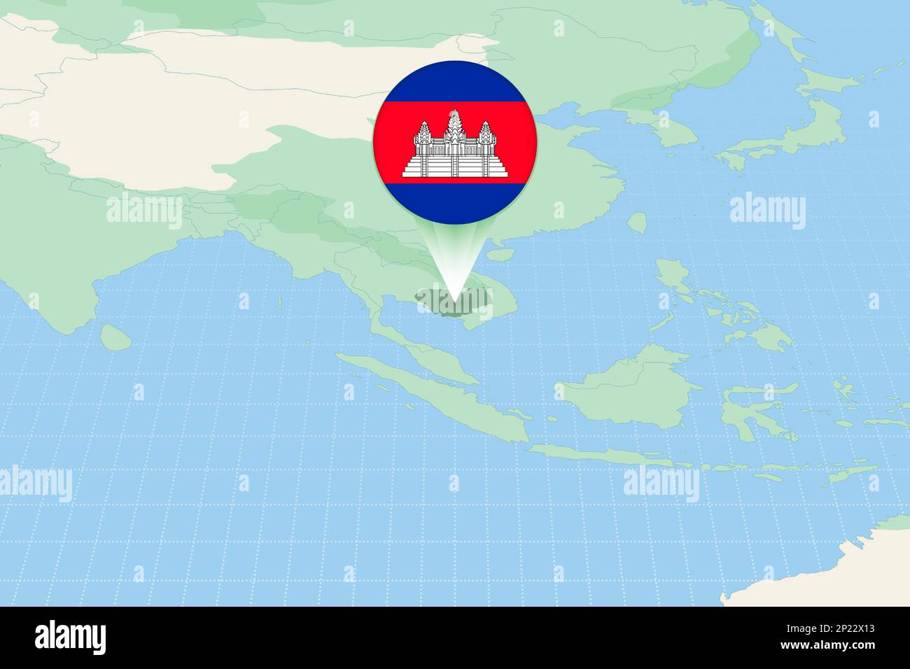 Cambodia wat phnom penh Stock Vector Images - Alamy