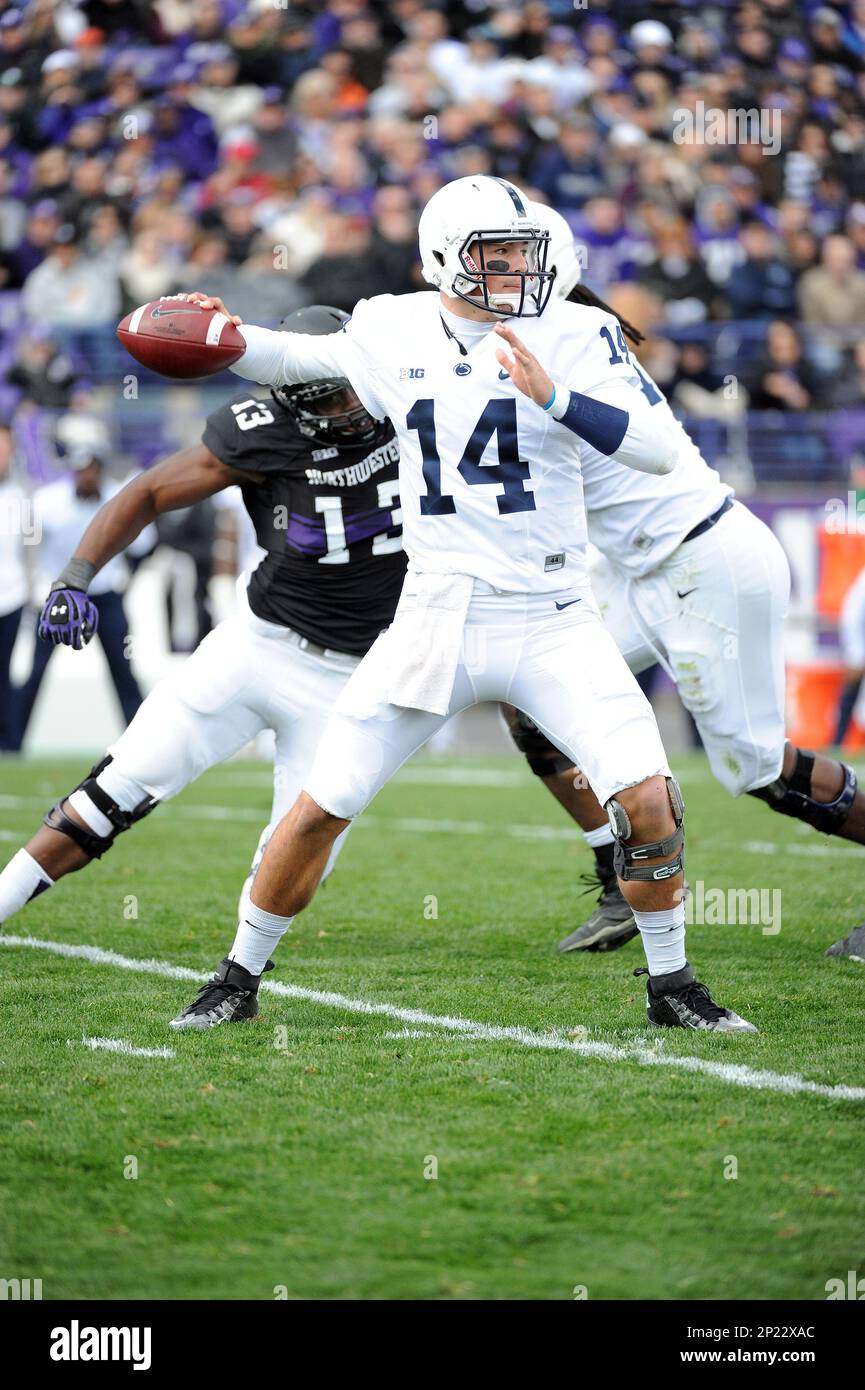 Penn State Nittany Lions Christian Hackenberg (14) during a game ...