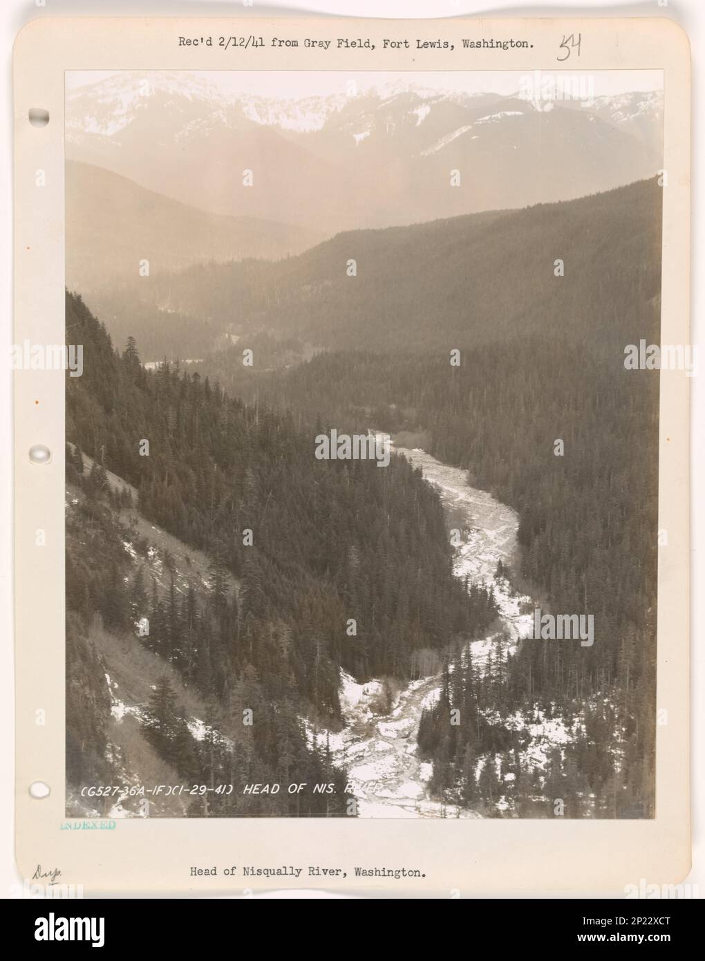 Washington - Mt. Stuart through Montesano, Aerial Photograph Stock ...