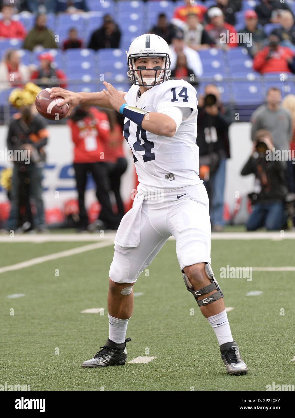 Penn State Nittany Lions Christian Hackenberg (14) during a game ...