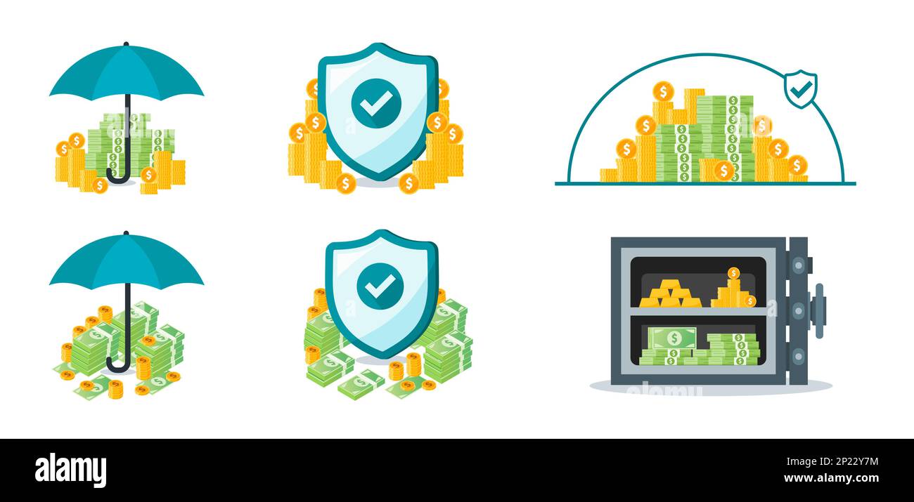 Money Protection and Security Set Stock Vector Image & Art - Alamy