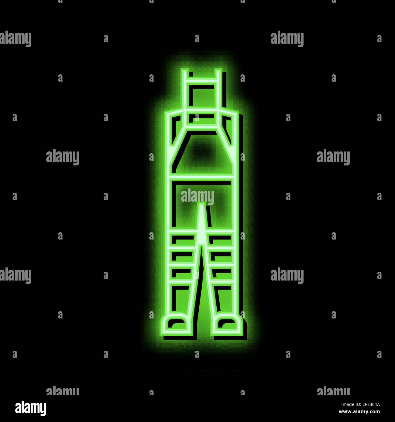 fly fishing waders neon glow icon illustration Stock Vector Image & Art ...