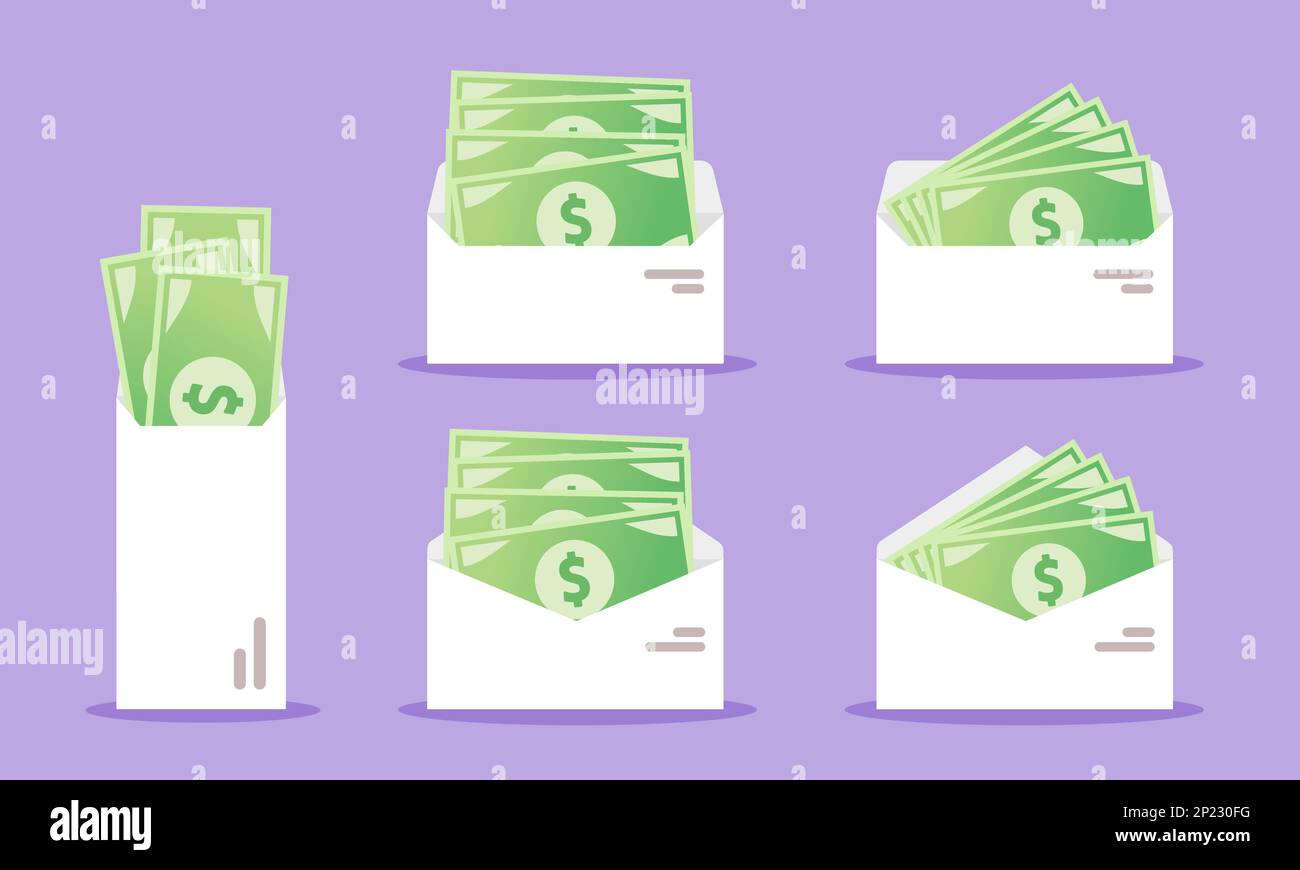 Stack of money us Stock Vector Images - Alamy
