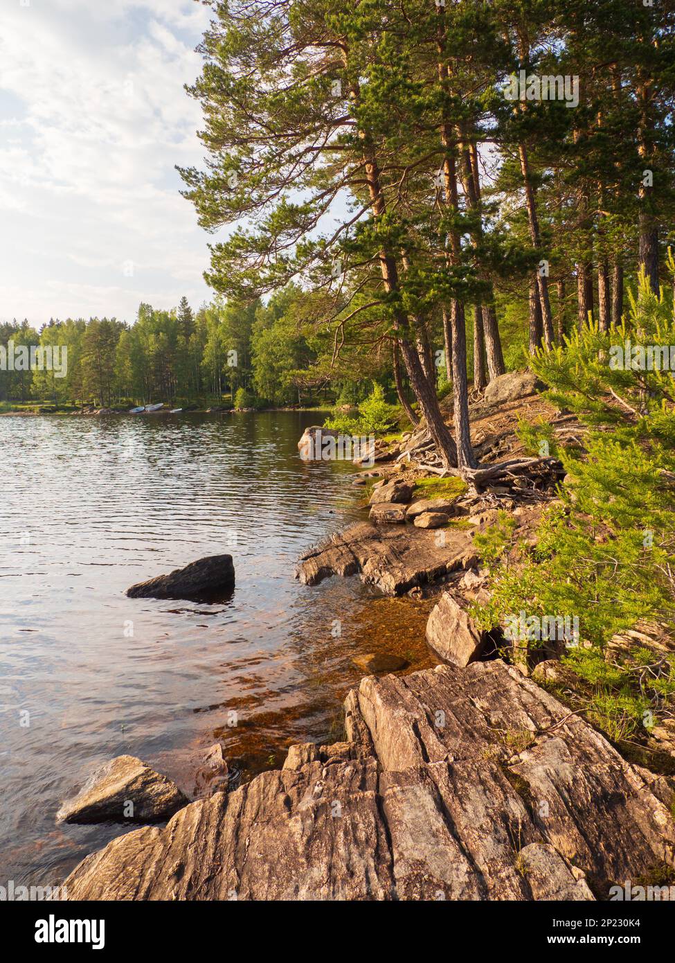 Over Kymmen lake in the Värmland region. Varmlands Lan. Sweden ...