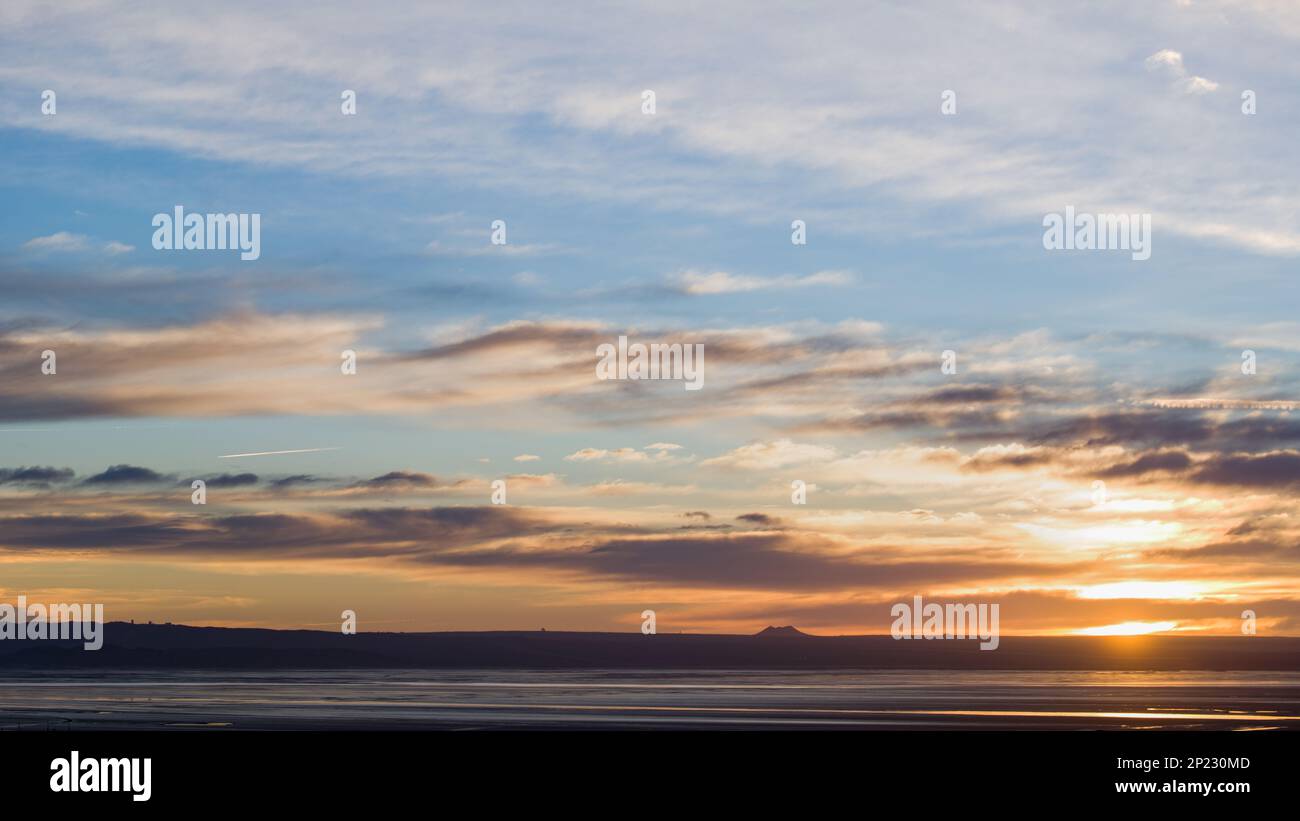 The sun rises over Rogers Dry Lake on Edwards Air Force Base ...