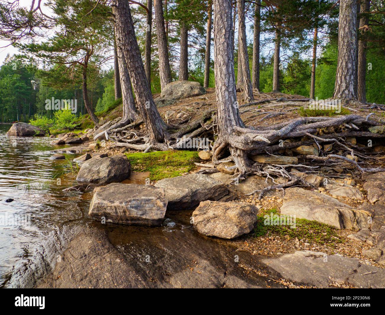 Over Kymmen lake in the Värmland region. Varmlands Lan. Sweden ...