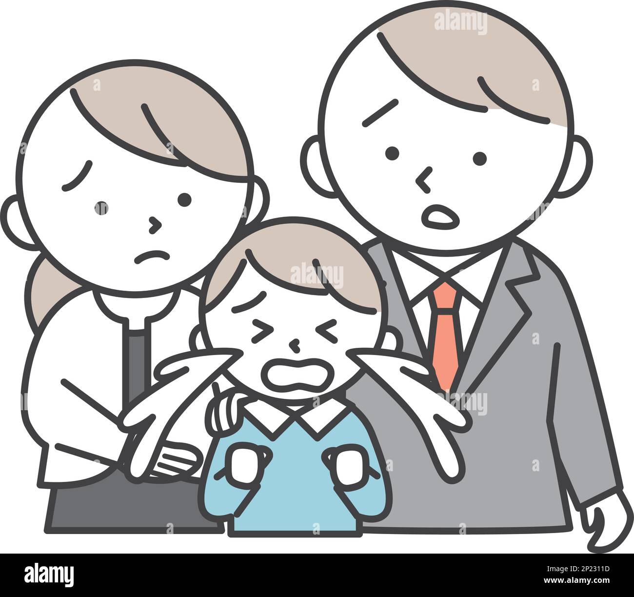 Worried Parents Cartoon Worried Parents Cartoon