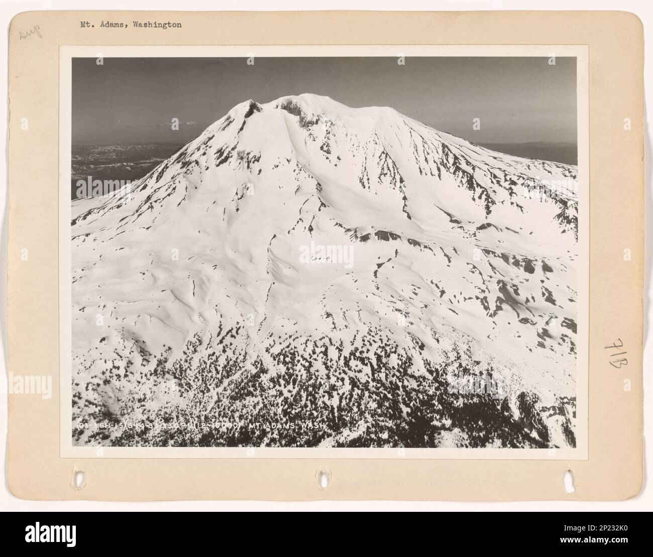 Washington - Mount Adams, Aerial Photograph Stock Photo - Alamy
