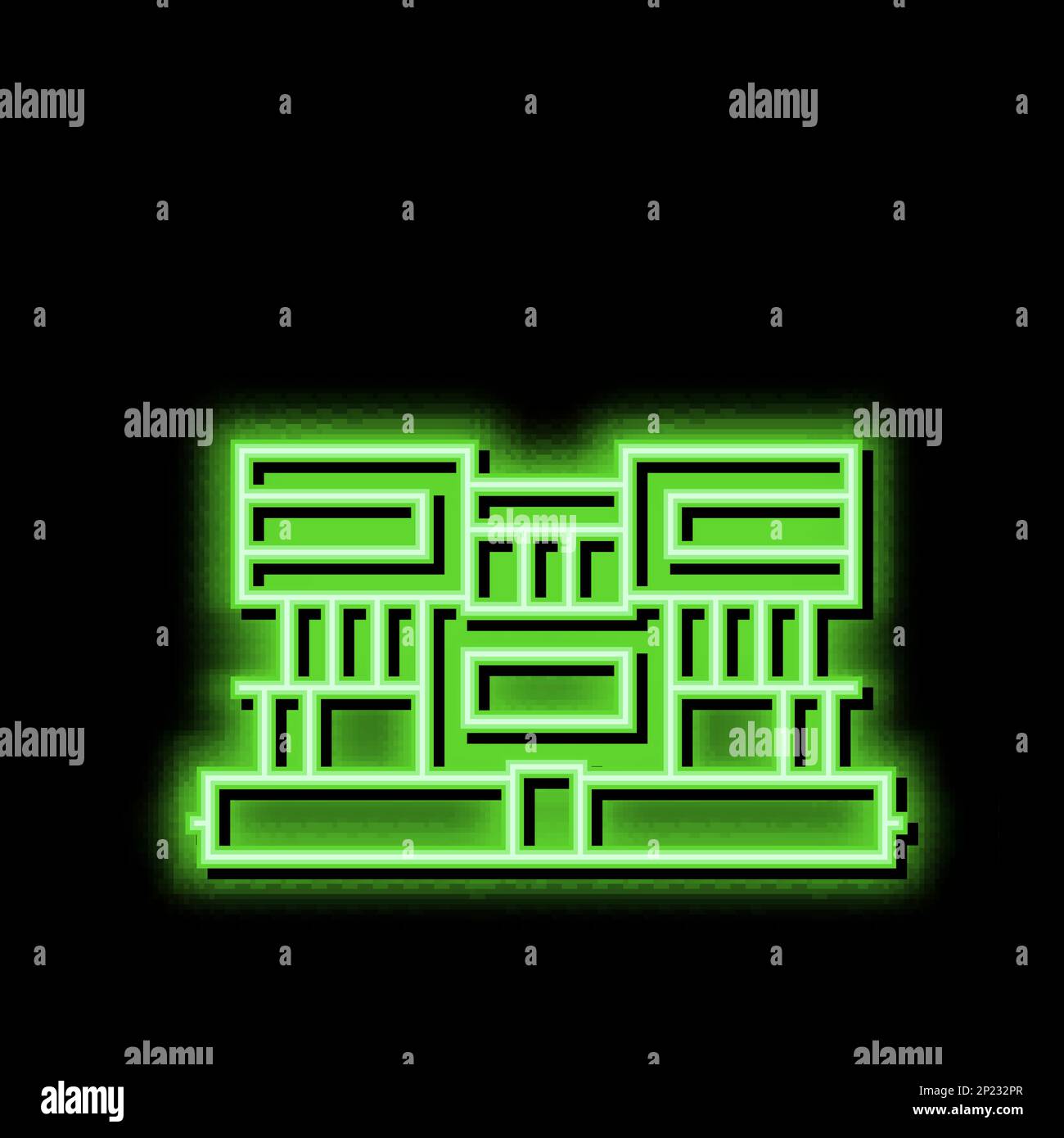 villa house neon glow icon illustration Stock Vector Image & Art - Alamy