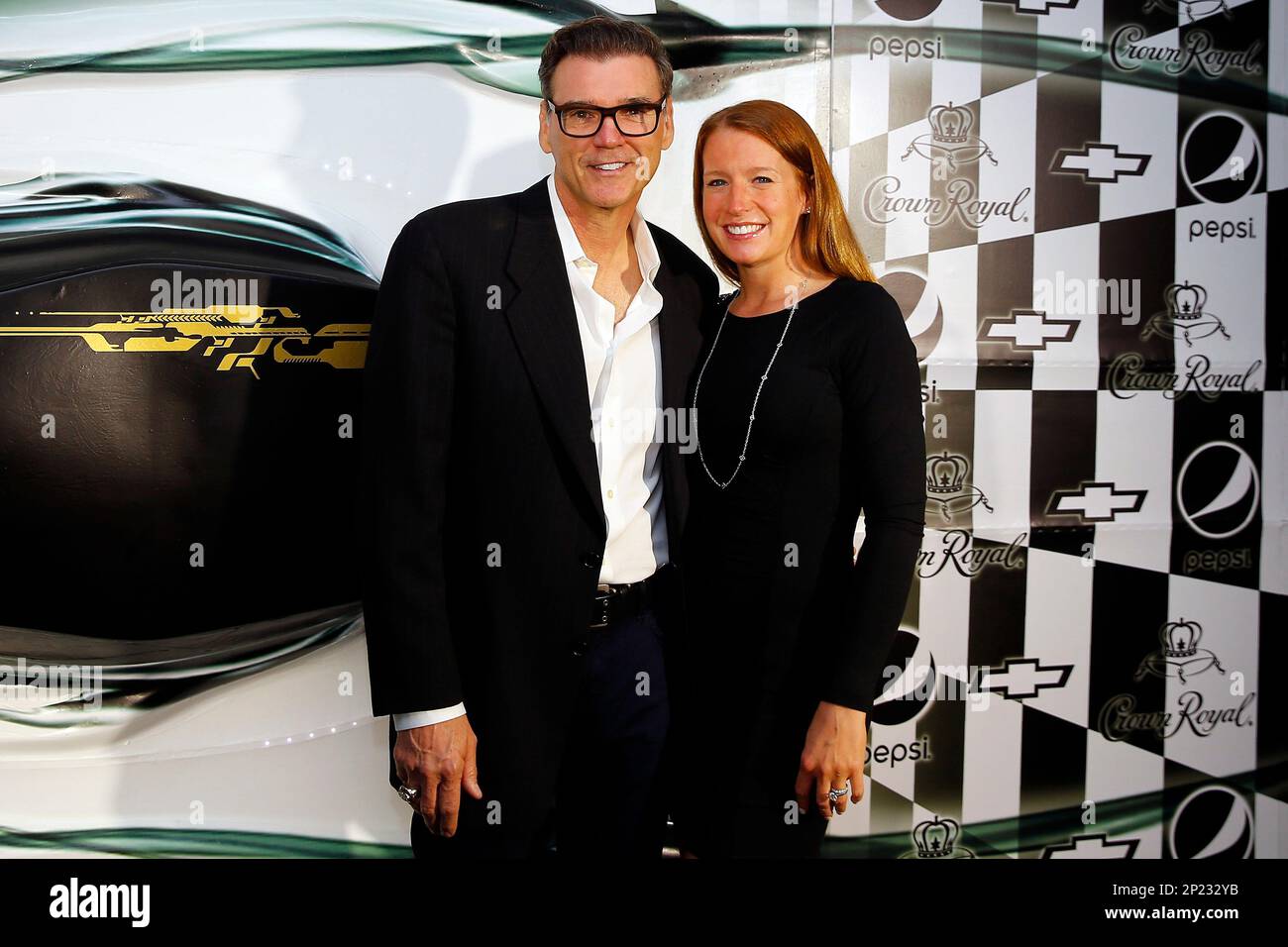 Ray and Erin Evernham during the Jeff Gordon career celebration party ...