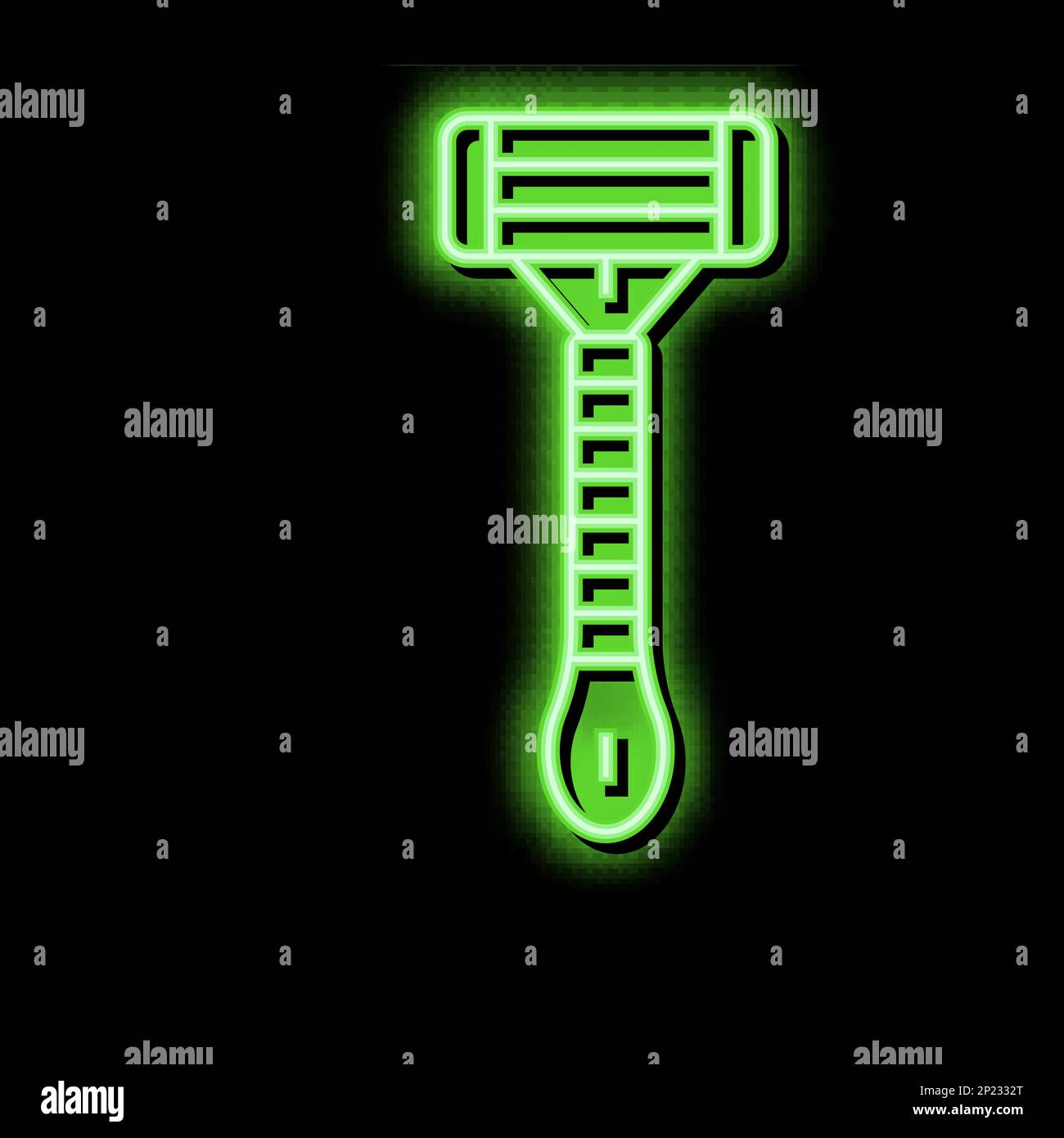 razor tool neon glow icon illustration Stock Vector Image & Art - Alamy