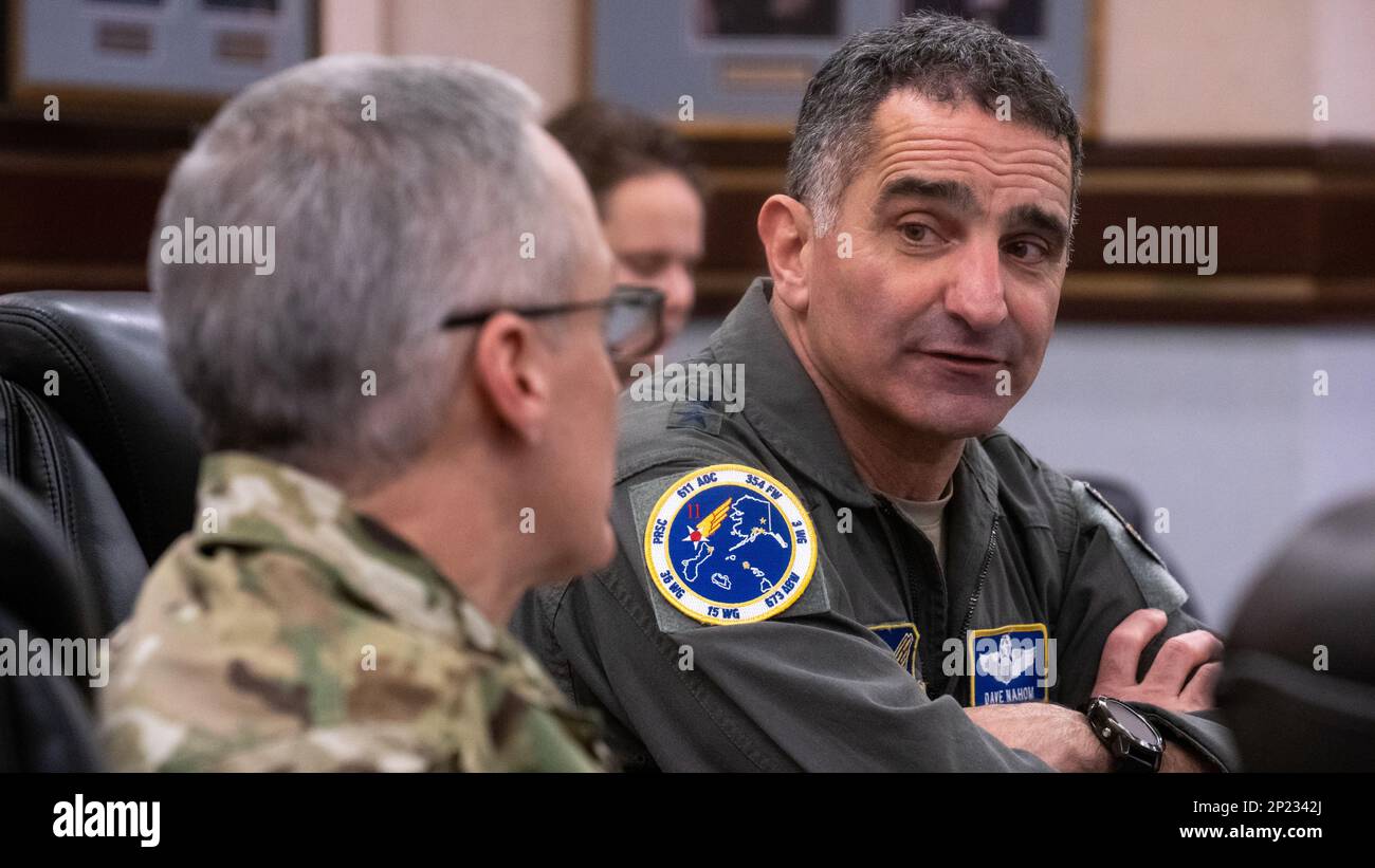 U.S. Air Force Lt. Gen. David Nahom, commander, Alaskan NORAD Region ...