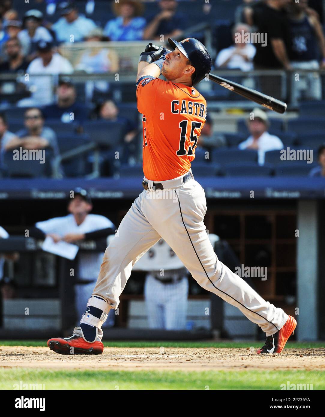 Houston Astros catcher Jason Castro (15) during game against the New ...