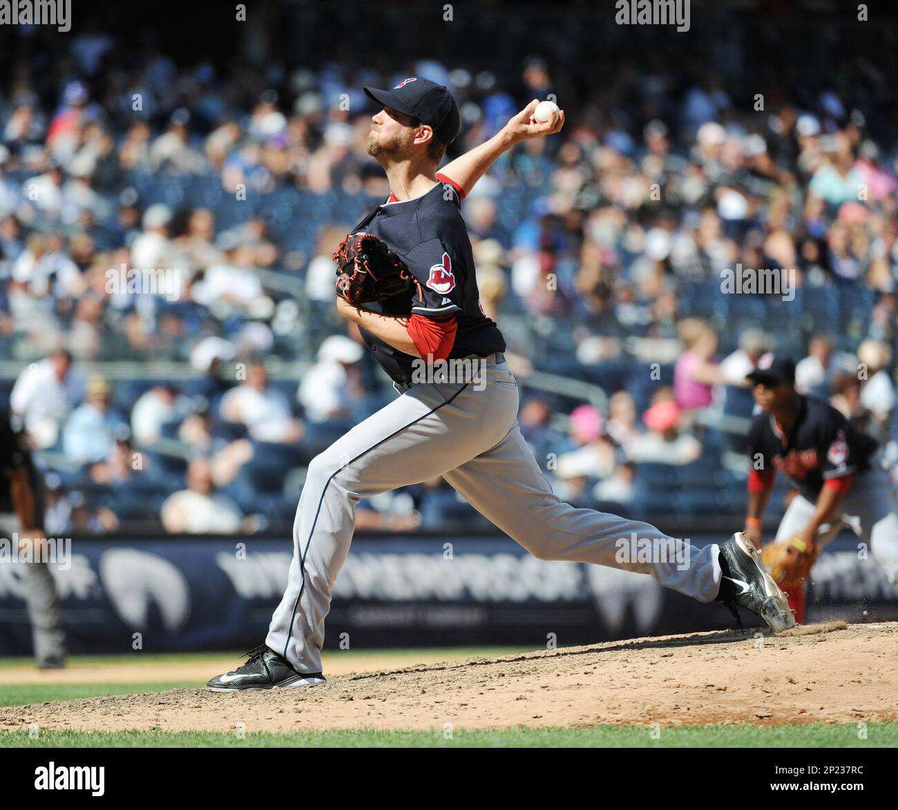 Cleveland Indians pitcher Ryan Webb (54) during game against the New ...