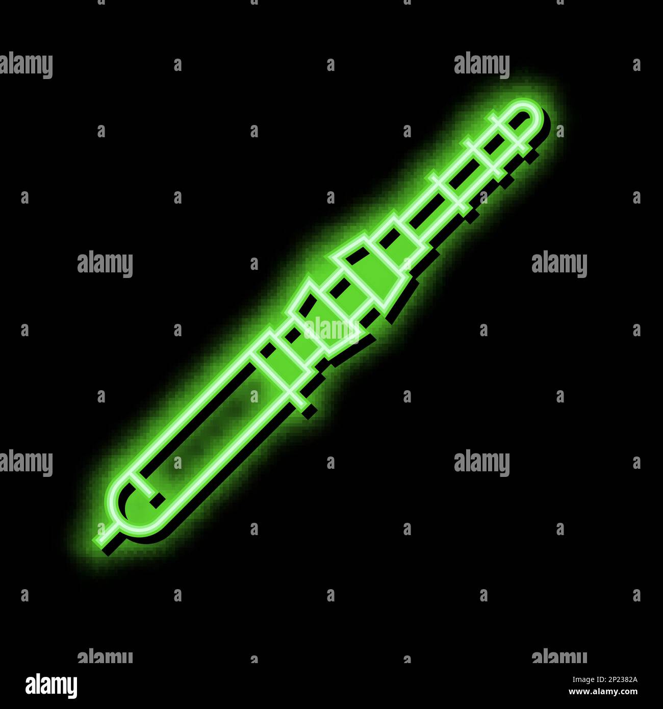 saltwater rods neon glow icon illustration Stock Vector Image & Art - Alamy